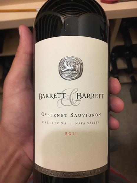 2011 Barrett & Barrett Cabernet Sauvignon, USA, California, Napa Valley ...