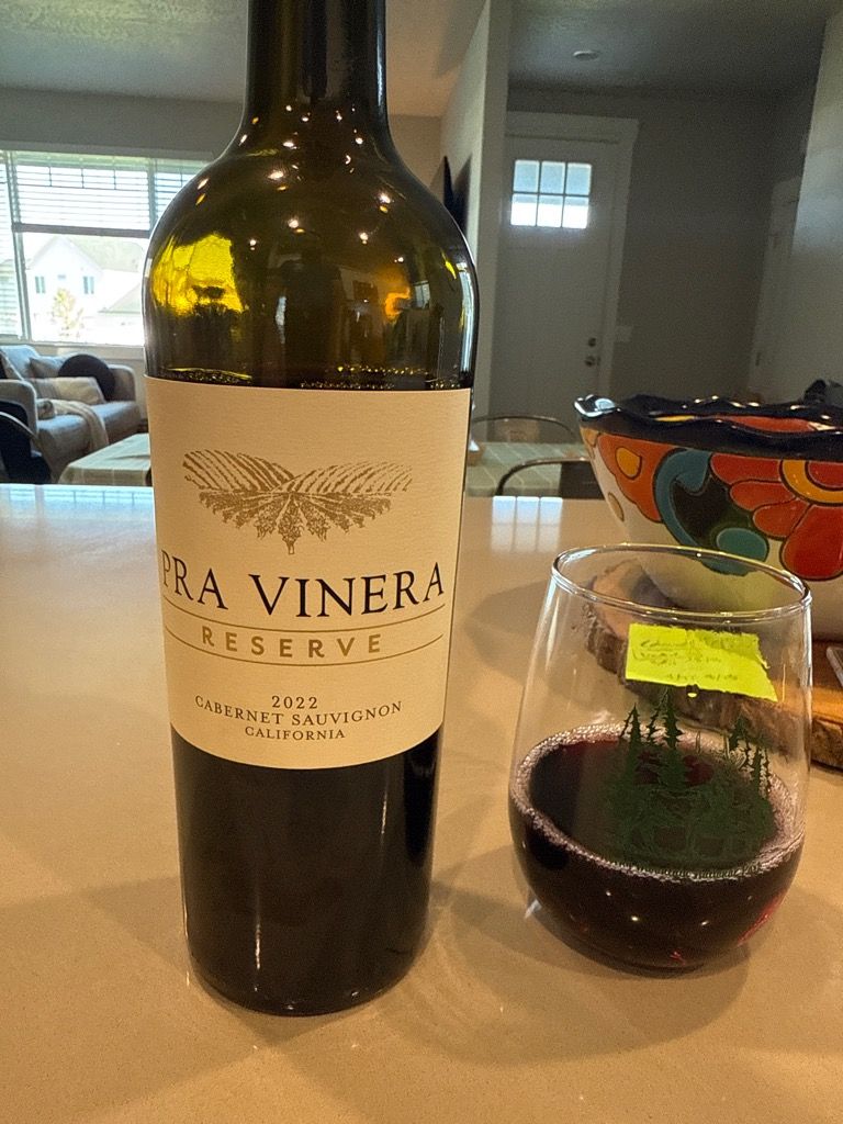 2022 Pra Vinera Cabernet Sauvignon Reserve, USA, California - CellarTracker