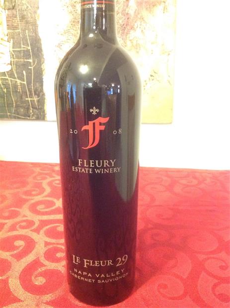 2008 Fleury Estate Winery Cabernet Sauvignon le fleur 29, USA ...