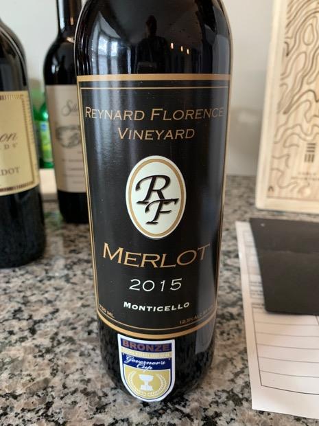 2014 Reynard Florence Vineyard Merlot, USA, Virginia, Central Virginia ...