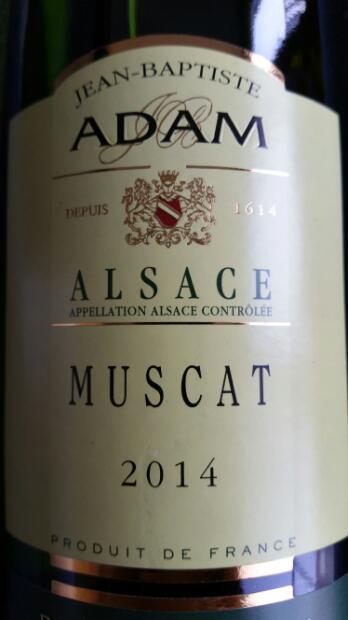 2014 J.B. Adam Muscat Reserve, France, Alsace - CellarTracker