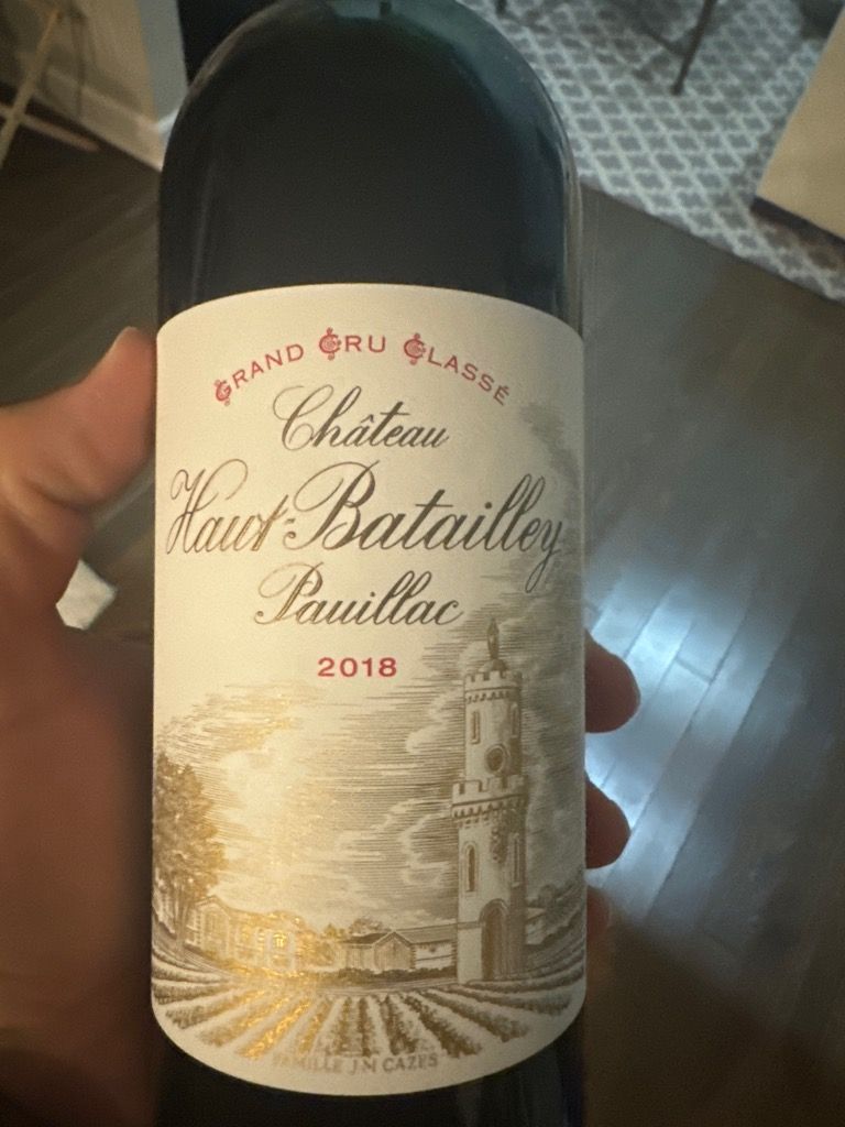 2018 Château Haut-Batailley Pauillac de Haut-Batailley, France ...