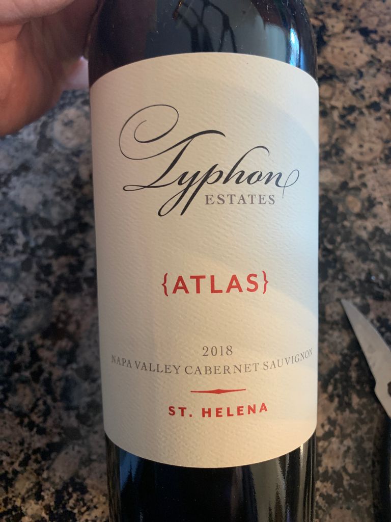 2018 Typhon Estates Cabernet Sauvignon Atlas, USA, California, Napa ...