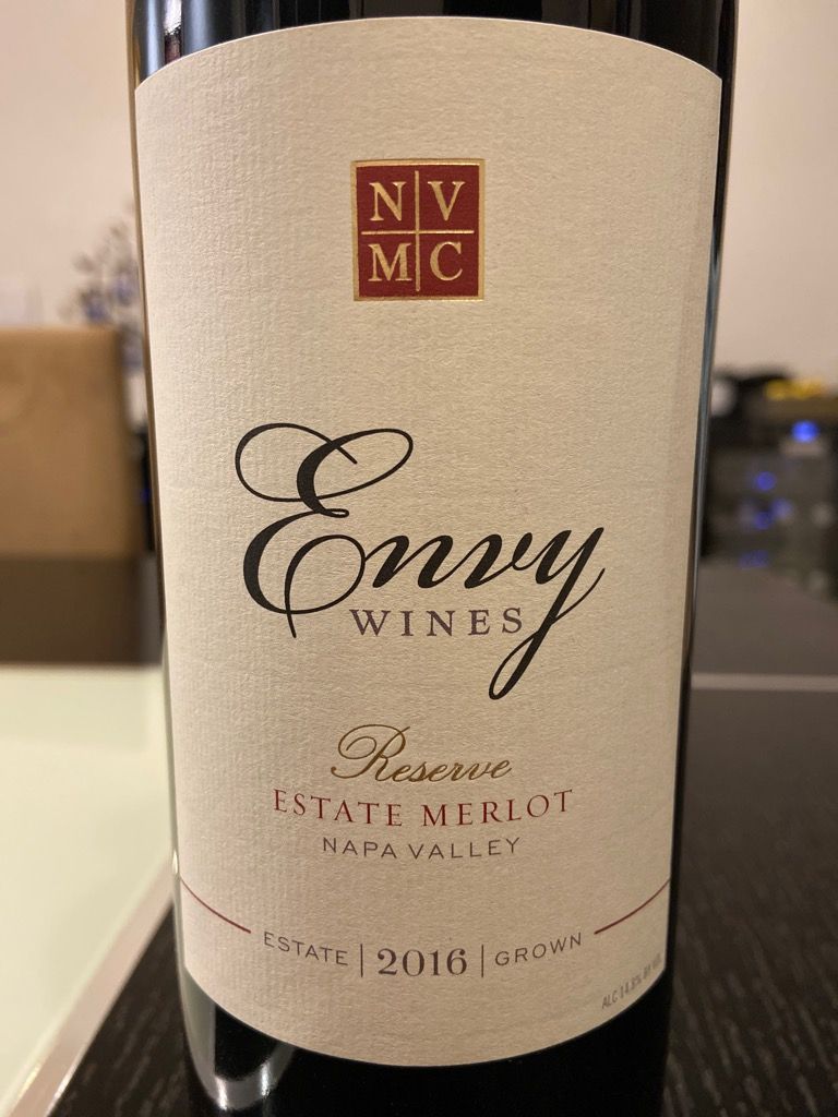 2019 Envy Wines Merlot Estate Reserve, USA, California, Napa Valley ...