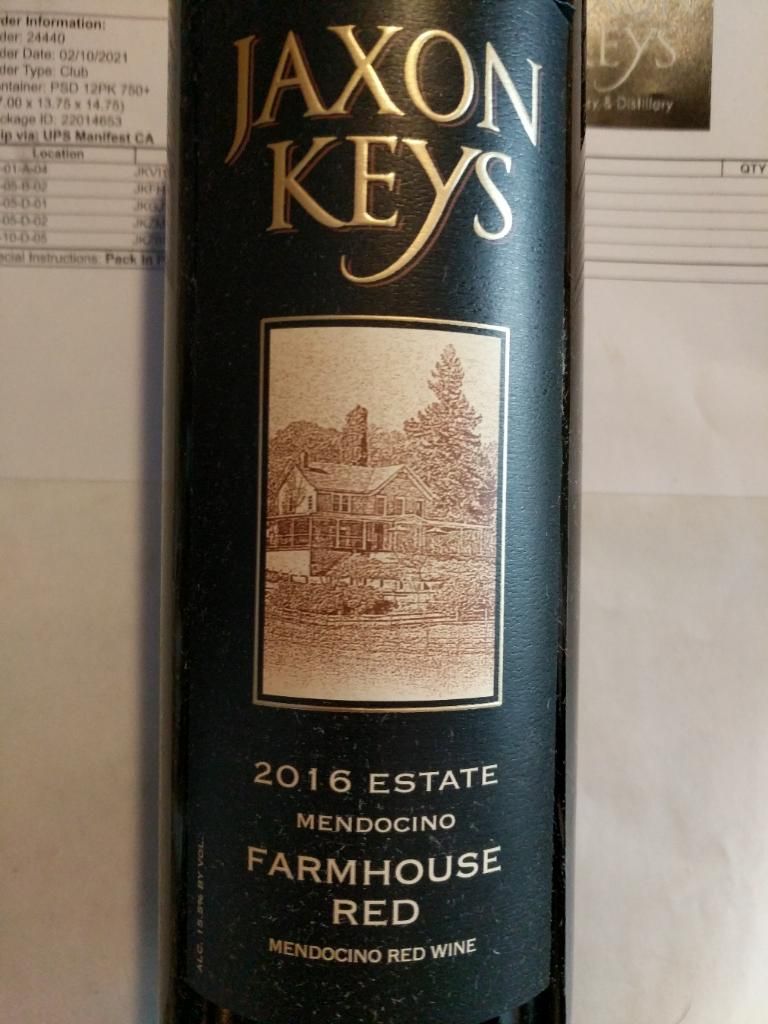 2016 Jaxon Keys Farmhouse Red, USA, California, North Coast, Mendocino ...