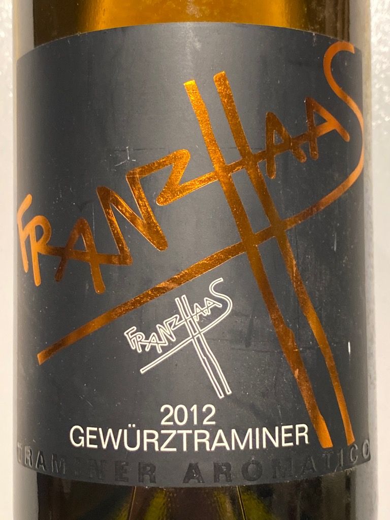 2012 Franz Haas Gewürztraminer, Italy, Trentino-Alto Adige, Alto Adige ...
