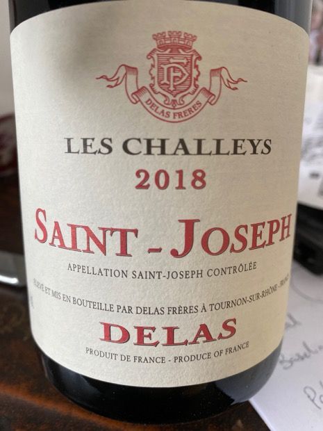 2018 Delas Frères St. Joseph Les Challeys, France, Rhône, Northern ...