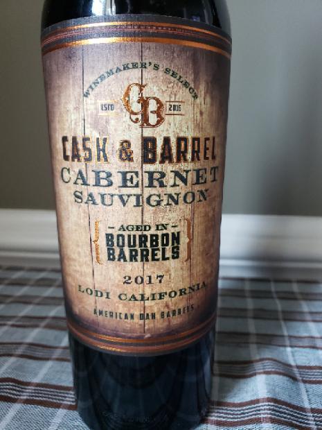 2017 Cask & Barrel Cabernet Sauvignon Aged in Bourbon Barrels, USA ...