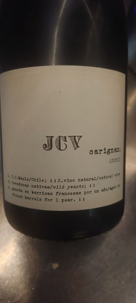 2021 Villard Estate Carignan JCV Charlie Villard, Chile, Maule Valley ...