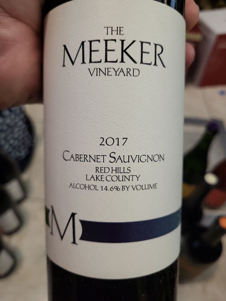 2017 Meeker Cabernet Sauvignon Red Hills Lake County, USA, California ...