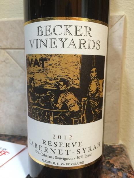 2023 Becker Vineyards Cabernet-Syrah, USA, Texas, Texas Hill Country ...