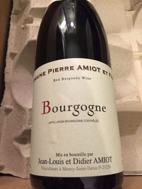2012 Domaine Amiot et Fils Bourgogne, France, Burgundy, Bourgogne ...
