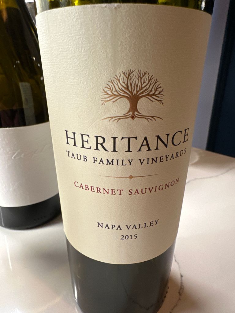 2015 Heritance Cabernet Sauvignon, USA, California, Napa Valley ...