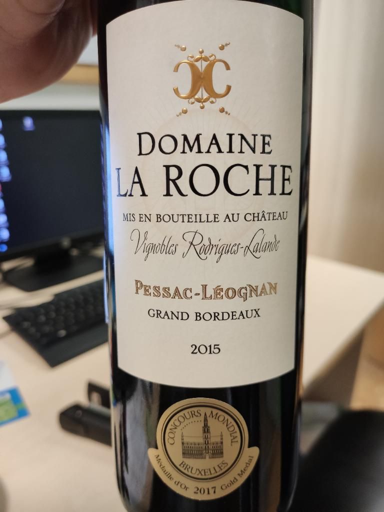 2014 Château Roche-Lalande Domaine La Roche, France, Bordeaux, Graves ...