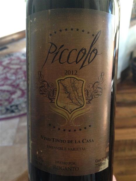 2014 Roganto Piccolo, Mexico, Baja California, Ensenada - CellarTracker