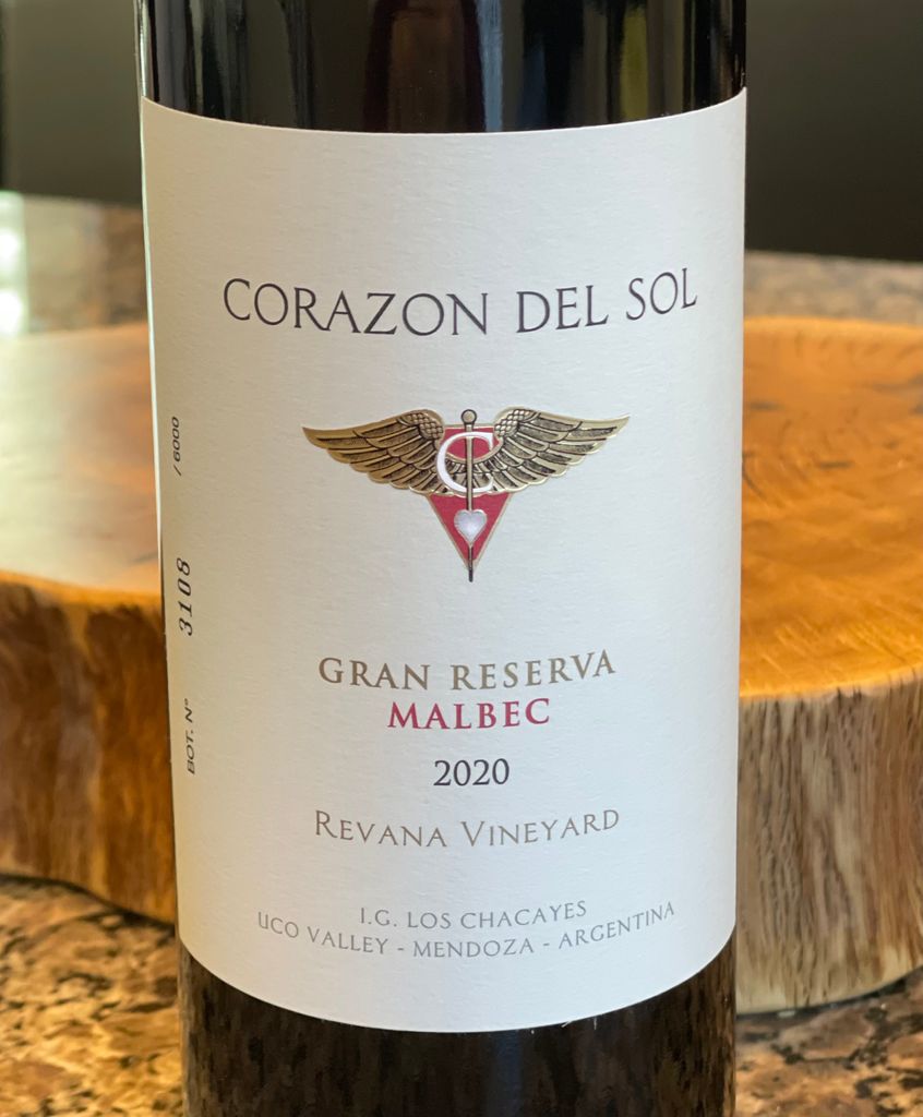 2020 Corazon del Sol Malbec Gran Reserva Revana Vineyard, Argentina ...