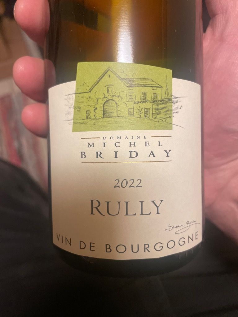2022 Domaine Michel Briday Rully Blanc, France, Burgundy, Côte ...