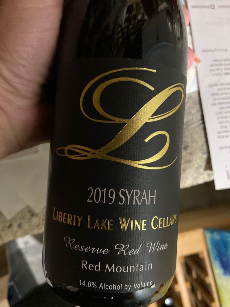 2019 Liberty Lake Wine Cellars Syrah Reserve Red Wine, USA, Washington ...