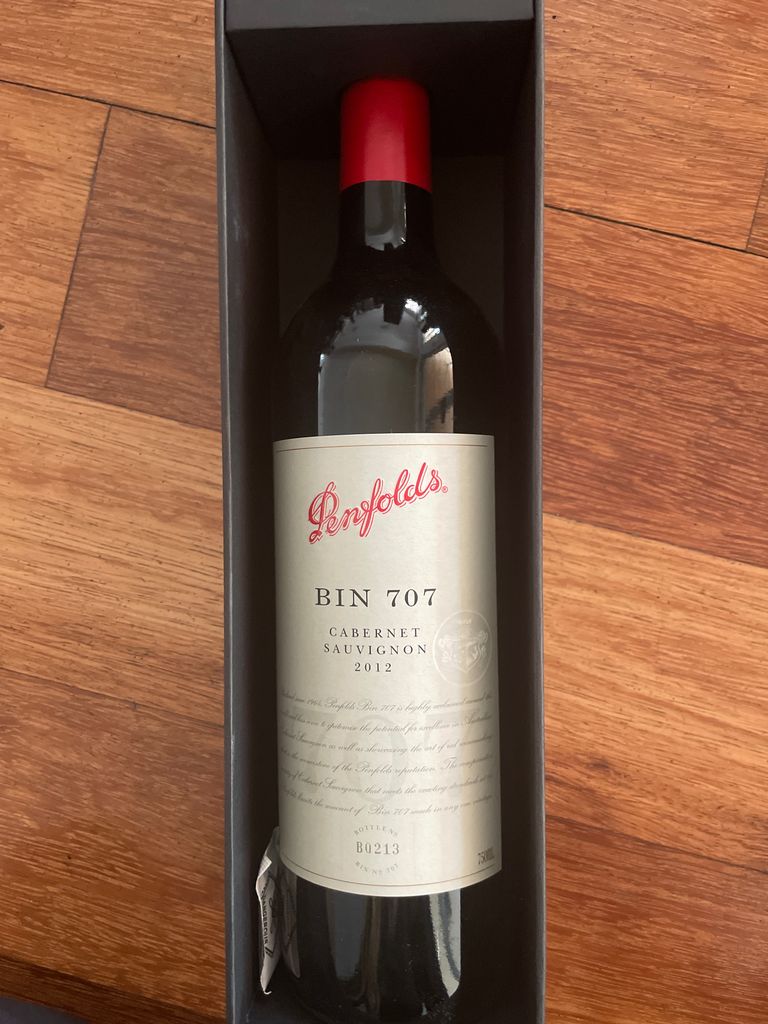 2012 Penfolds Cabernet Sauvignon Bin 707, Australia, South Australia ...