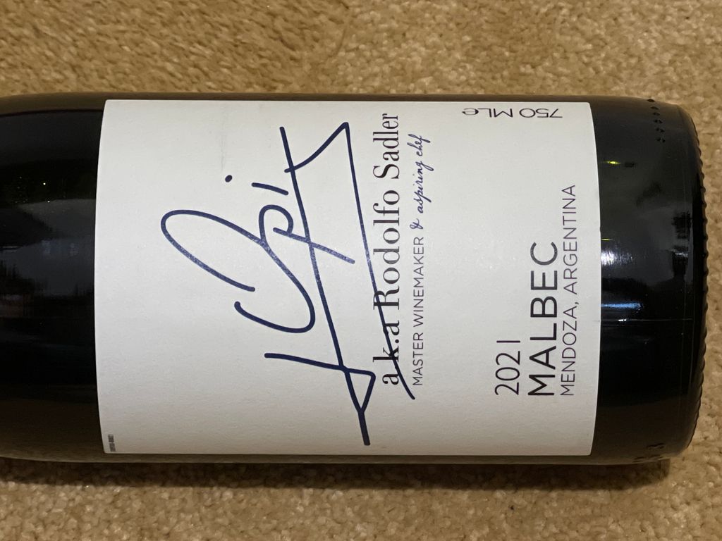 2021 Andean Vineyards Malbec J Opi, Argentina, Mendoza, Maipú ...