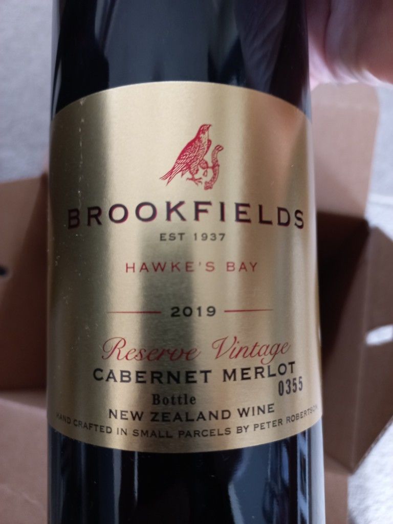 2019 Brookfields Cabernet Merlot Reserve, New Zealand, North Island ...