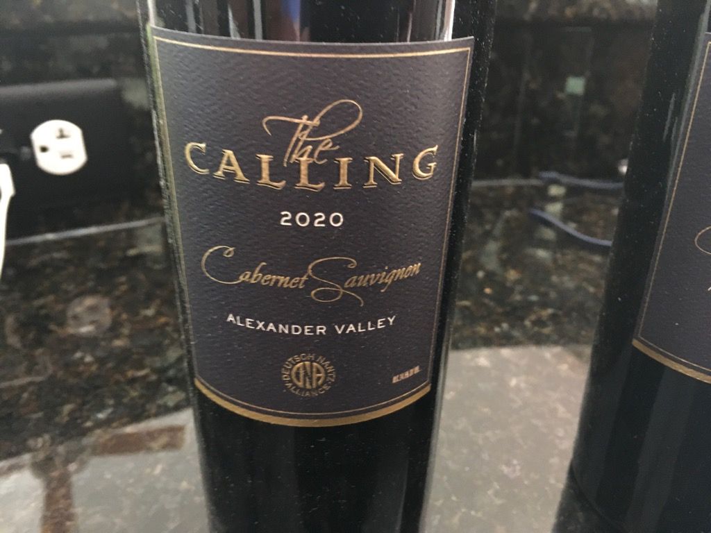 2020 The Calling Cabernet Sauvignon, USA, California, Sonoma County ...