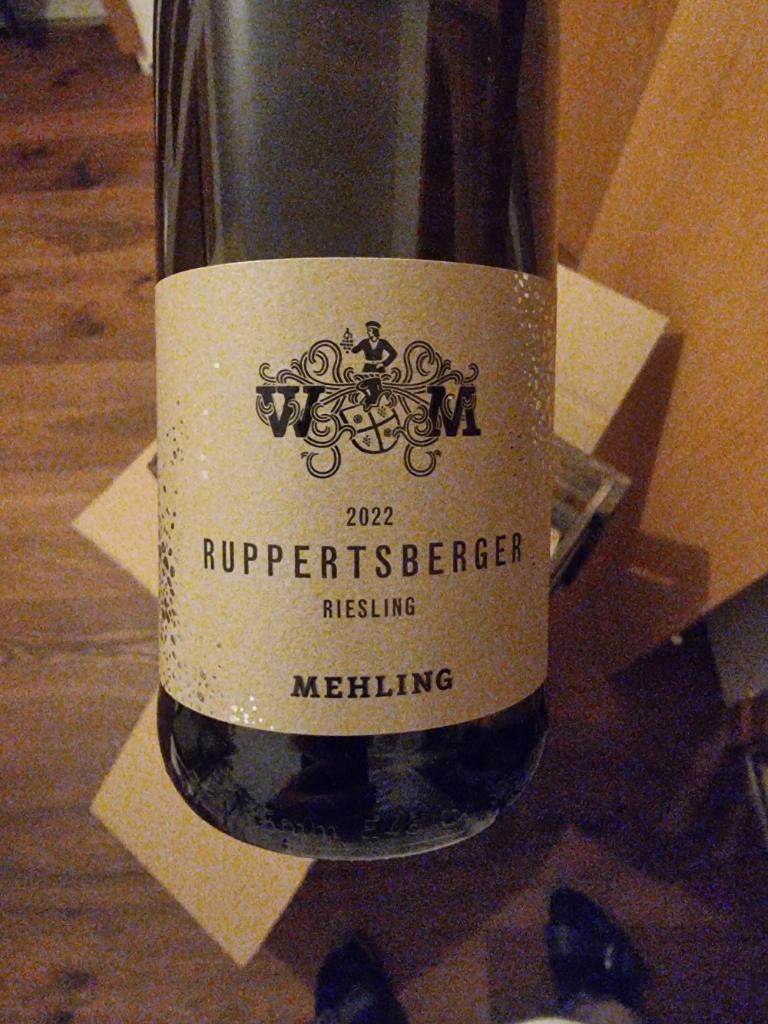 2022 Weingut Mehling Ruppertsberger Riesling trocken, Germany, Pfalz ...