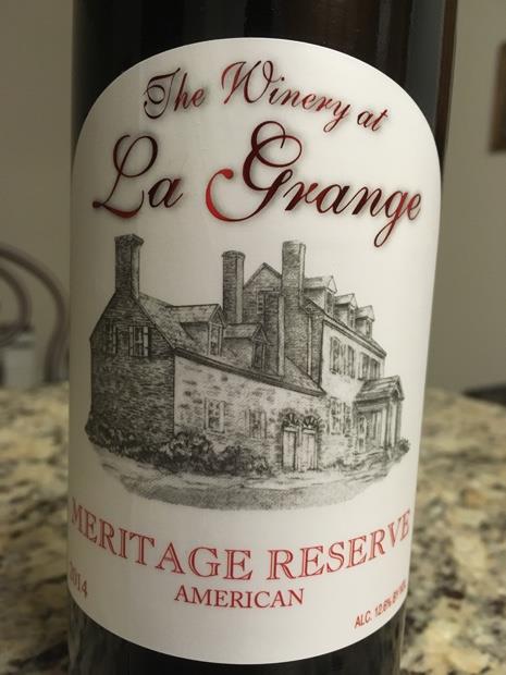 2006 The Winery at La Grange Meritage Reserve, USA, Virginia, Northern ...