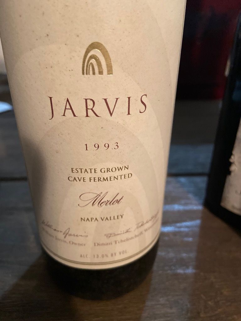 1993 Jarvis (California) Winery Merlot Reserve, USA, California, Napa ...