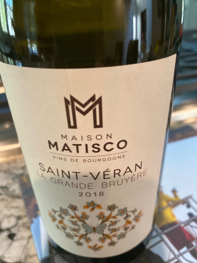 2018 Maison Matisco Saint Véran La Grande Bruyère, France, Burgundy ...