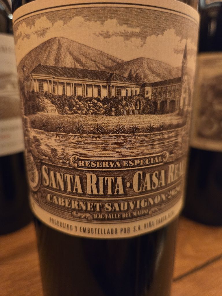 2020 Viña Santa Rita Cabernet Sauvignon Casa Real Reserva Especial ...