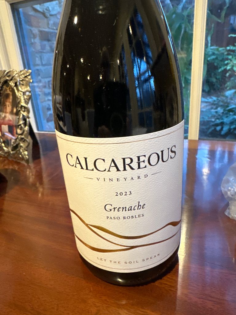 2023 Calcareous Grenache, USA, California, Central Coast, Paso Robles ...