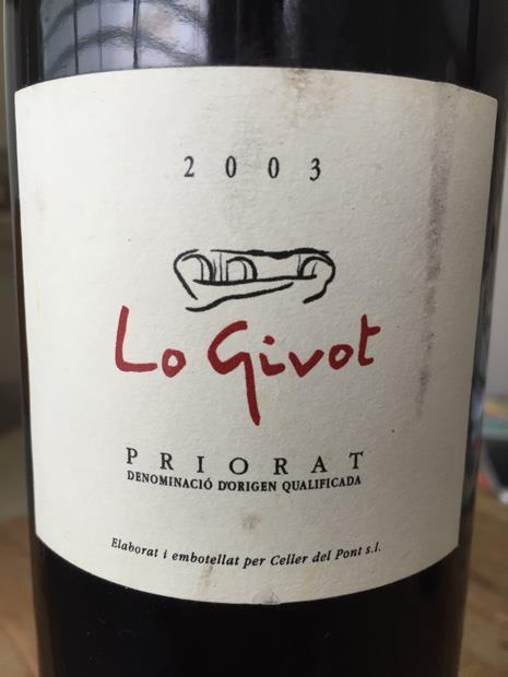 2006 Lo Givot Priorat, Spain, Catalunya, Priorat - CellarTracker