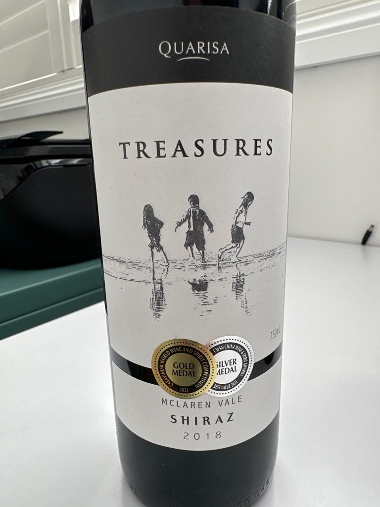2020 Quarisa Shiraz Treasures Shiraz, Australia, South Australia ...