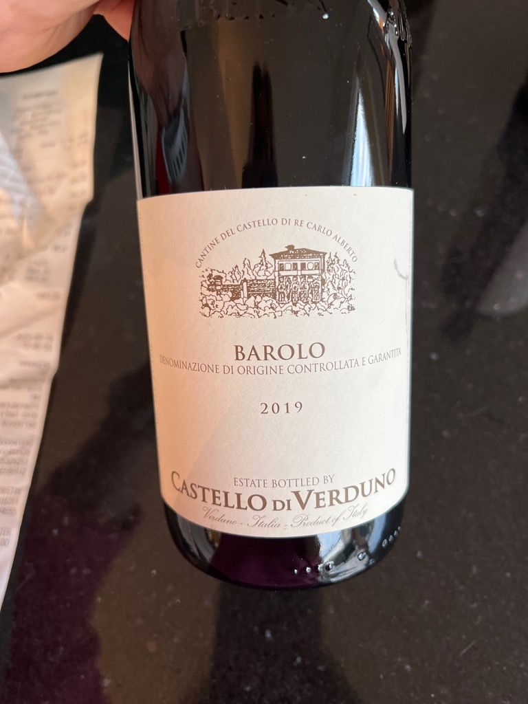 2019 Castello di Verduno Barolo Vigna Massara, Italy, Piedmont, Langhe ...