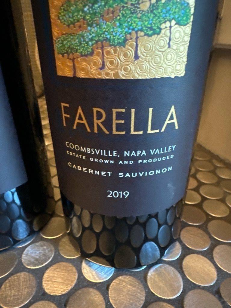 2019 Farella Vineyards Cabernet Sauvignon Coombsville, USA, California ...
