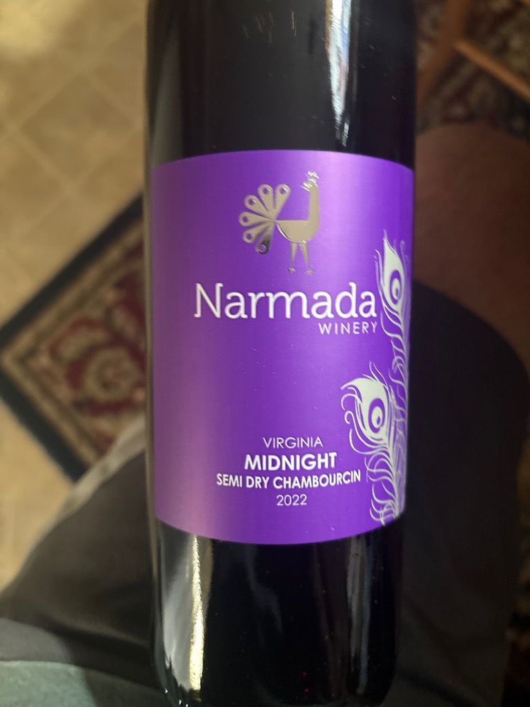2022 Narmada Winery Chambourcin Midnight, USA, Virginia, Northern ...
