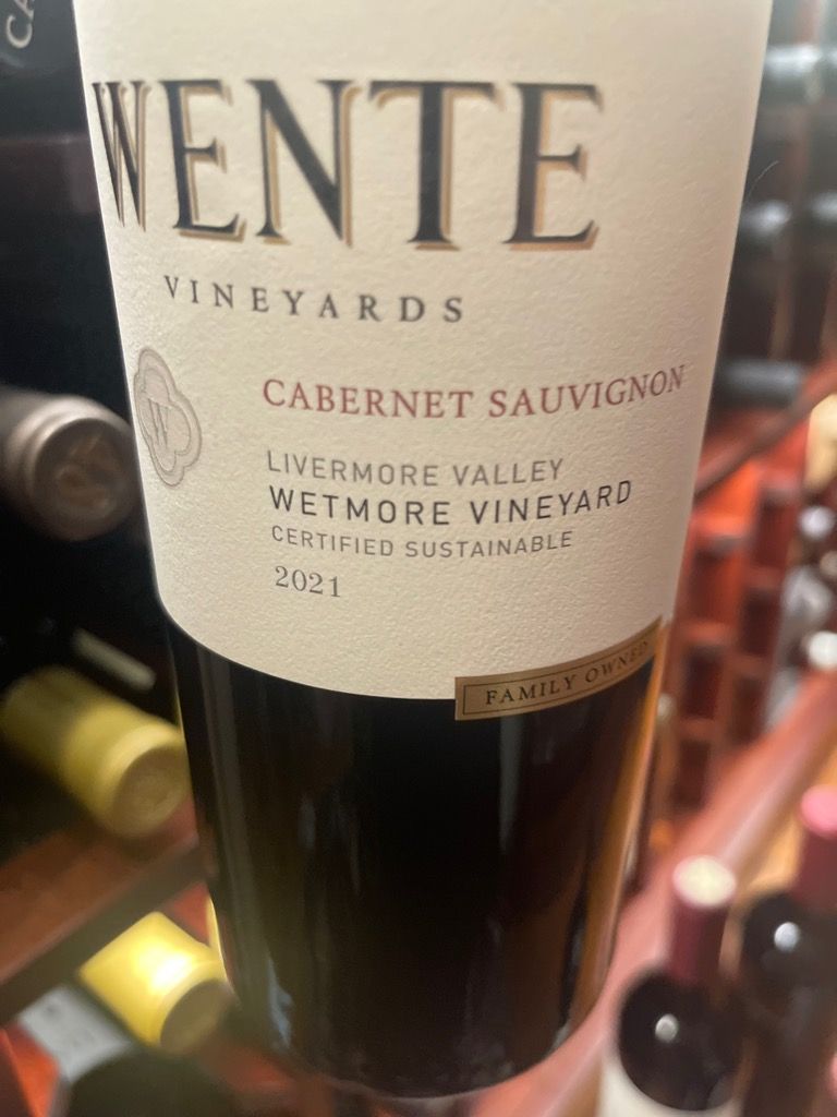 2021 Wente Vineyards Cabernet Sauvignon Charles Wetmore, USA ...