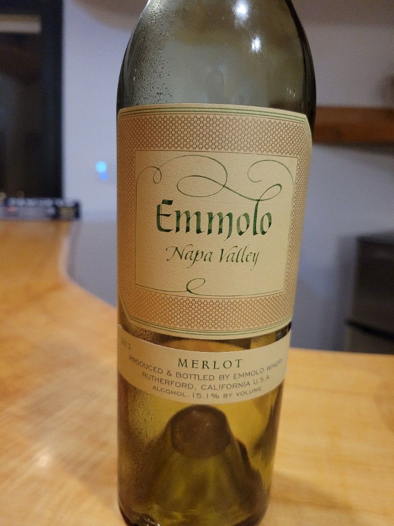 2013 Emmolo Merlot, USA, California, Napa Valley - CellarTracker
