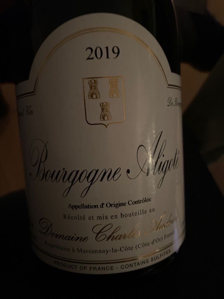 2019 Domaine Charles Audoin Bourgogne-Aligoté, France, Burgundy ...