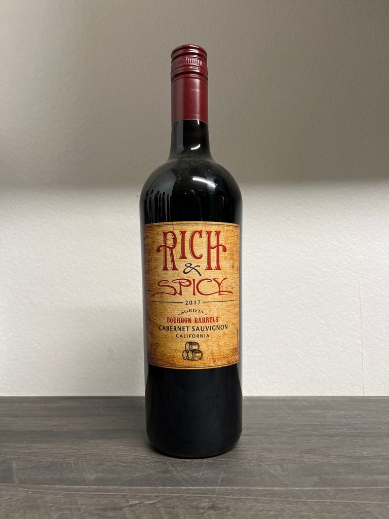 2017 Rich & Creamy Cellars Cabernet Sauvignon Rich & Spicy Aged in ...