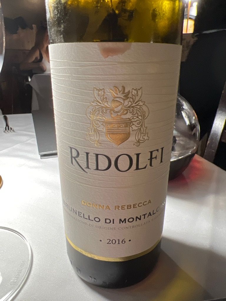 2016 Ridolfi Brunello di Montalcino Donna Rebecca, Italy, Tuscany ...