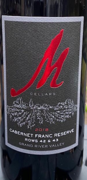 2020 M Cellars Cabernet Franc Reserve Rows 42 & 43, USA, Ohio, Grand ...