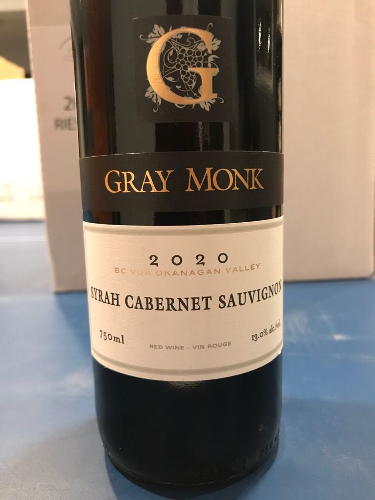 2020 Gray Monk Estate Winery Cabernet Sauvignon Odyssey, Canada ...