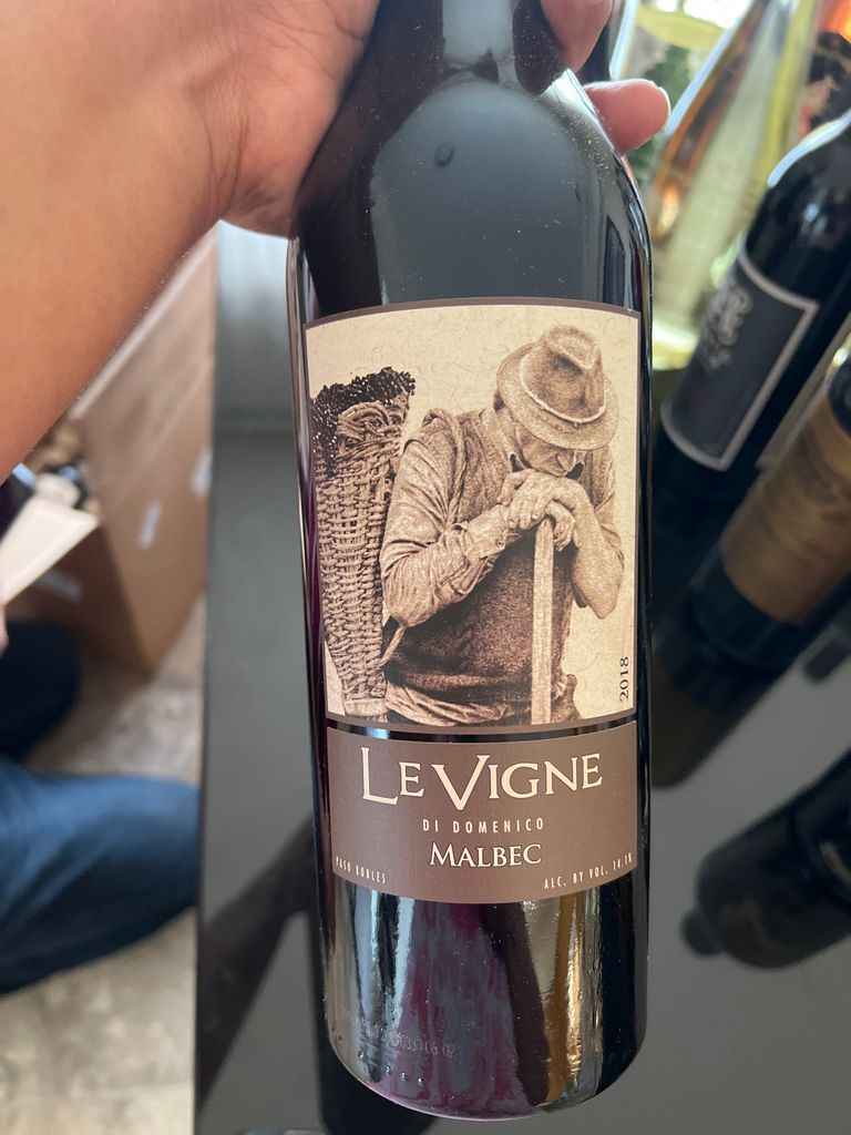 2019 Le Vigne Malbec, USA, California, Central Coast, Paso Robles ...