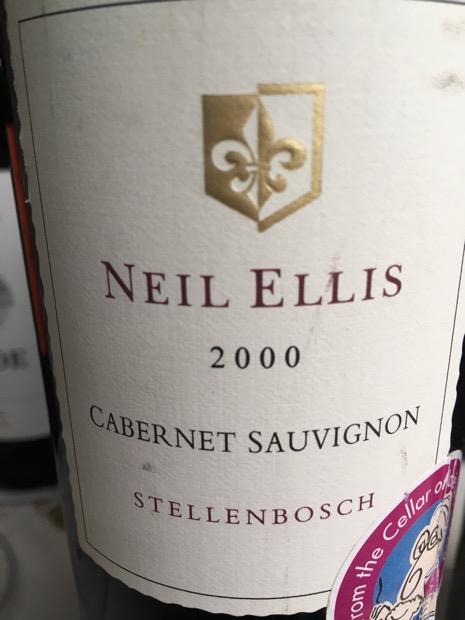 1986 Neil Ellis Cabernet Sauvignon, South Africa, Coastal Region ...