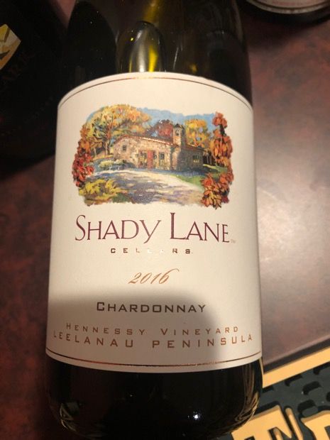 2017 Shady Lane Chardonnay, USA, Michigan, Leelanau Peninsula ...