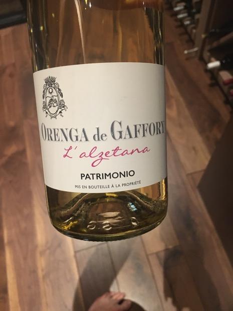 2019 Orenga de Gaffory Patrimonio Blanc L'Alzetana, France, Corsica ...
