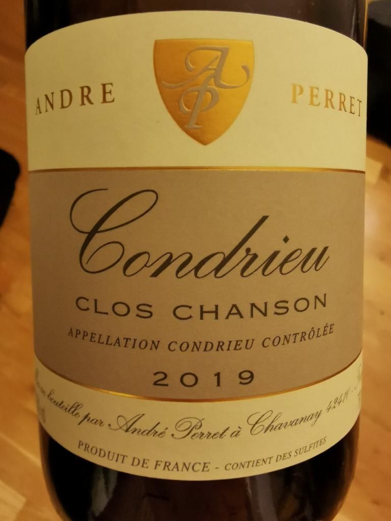 2019 André Perret Condrieu Clos Chanson, France, Rhône, Northern Rhône ...