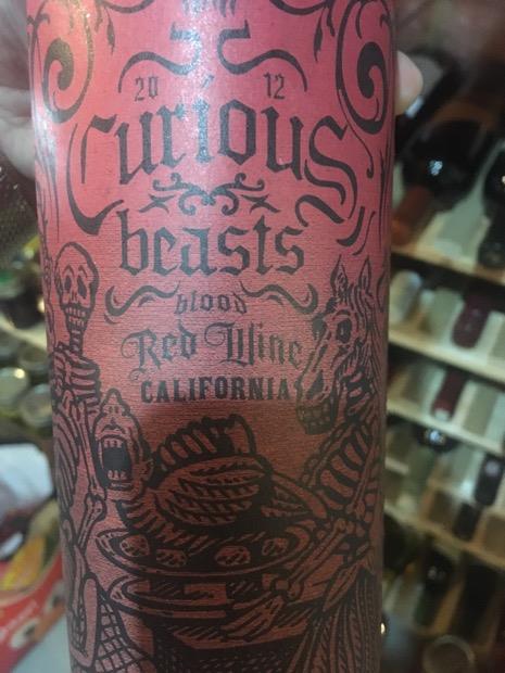 2012 Curious Beasts Wines Cabernet Sauvignon, USA, California ...